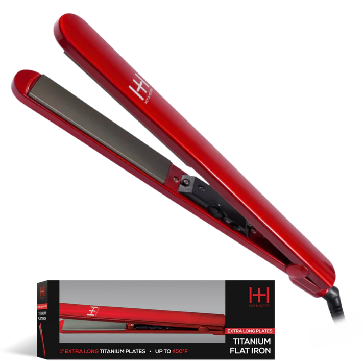HOT & HOTTER TITANIUM FLAT IRON 1" | Hive Beauty Supply