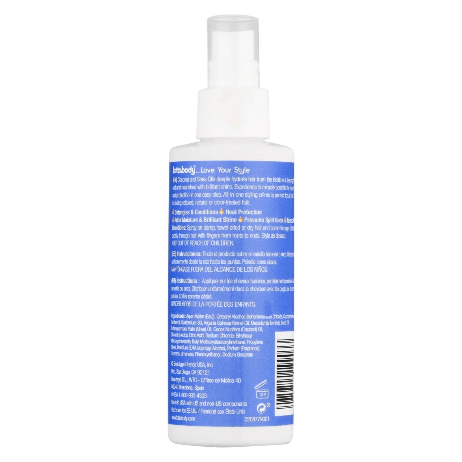 LOTTA BODY W/COCONUT &SHEA OILS LOVE ME 5-N-1 LEAVE IN- TREATMENT ...