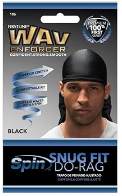 FIRSTLINE WAV ENFORCER SPIN SNUG FIT DO-RAG BLUE | Hive Beauty Supply