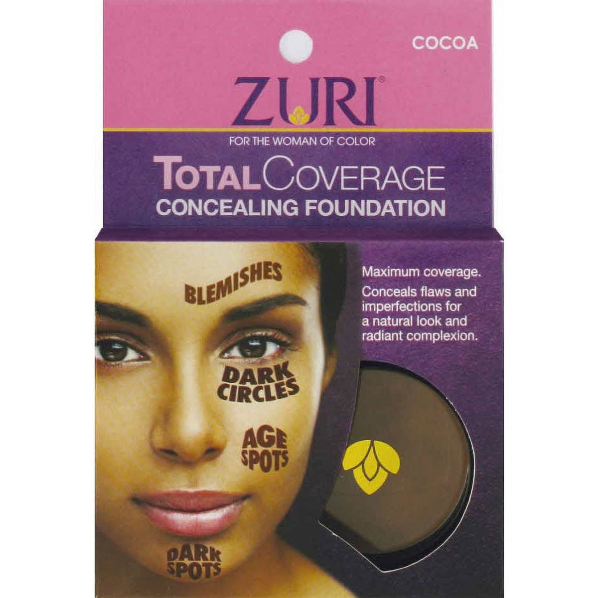 ZURI TOTAL COVERAGE CONCEALING FOUNDATION #BRONZE | Hive Beauty Supply