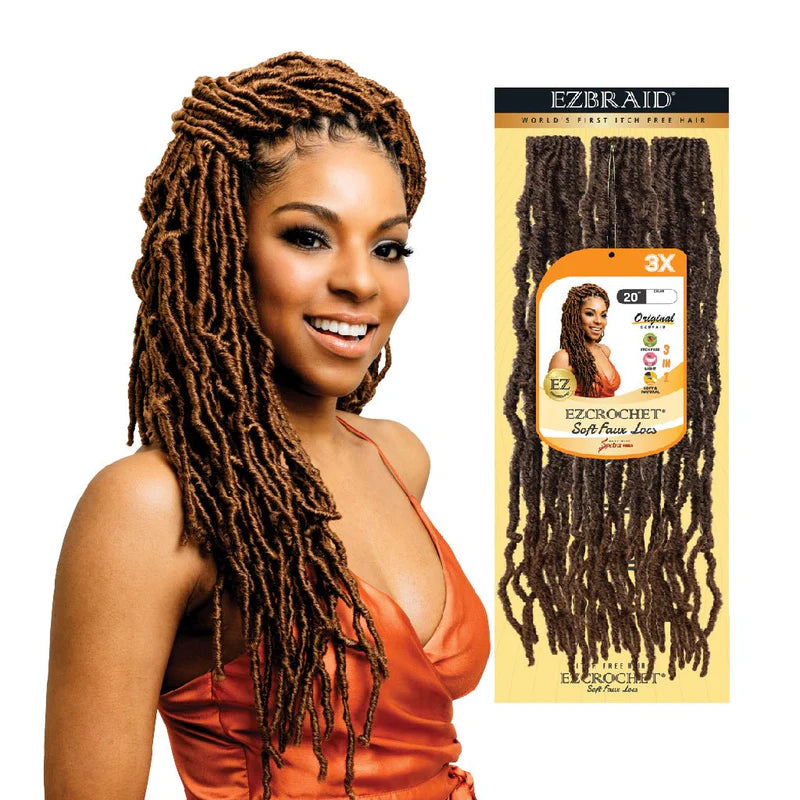 EZBRAID EZCROCHET SOFT FAUX LOCS 20" MICRO #T1B/30 | Hive Beauty Supply
