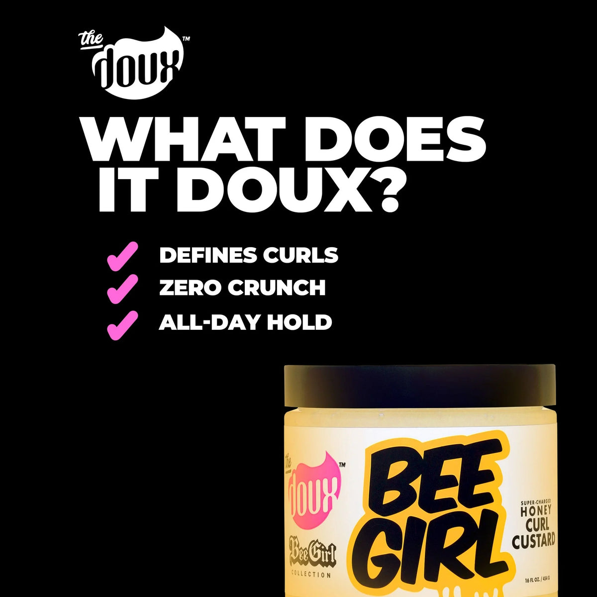 THE DOUX BEE GIRL HONEY CURL CUSTARD | Hive Beauty Supply