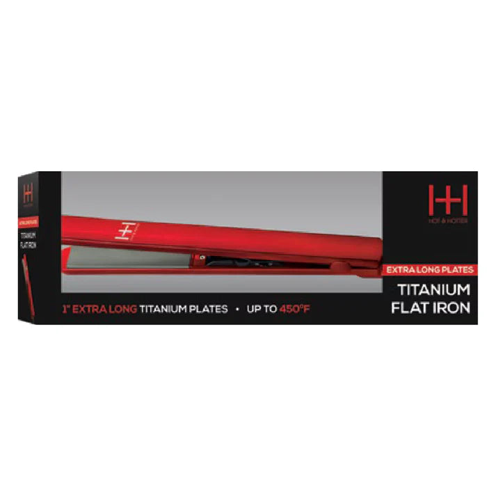 HOT & HOTTER TITANIUM FLAT IRON 1" | Hive Beauty Supply