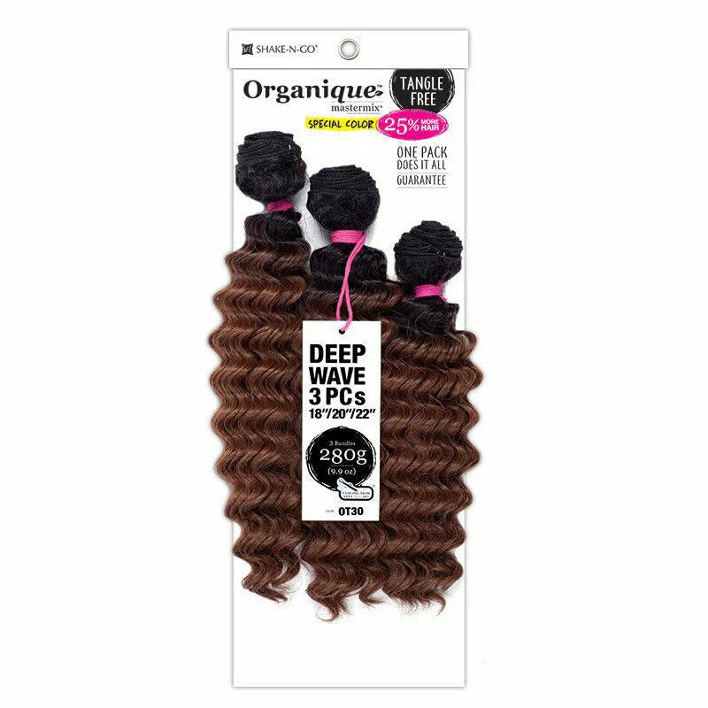 SHAKE-N-GO ORGANIQUE BUNDLES DEEP WAVE 3PCS 18"/20"/22" #1B | Hive ...